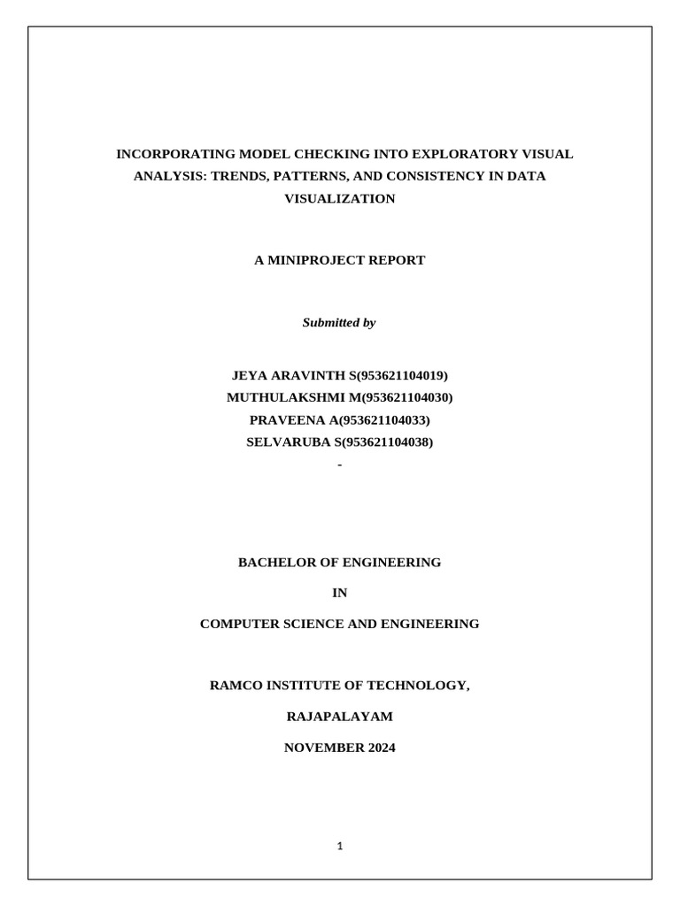 EDA Mini Report | PDF | Data Analysis | Time Series