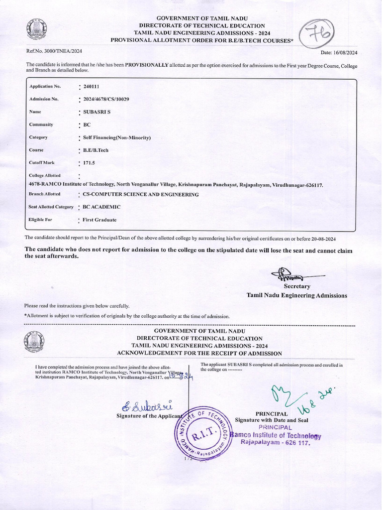 Subasri S | PDF