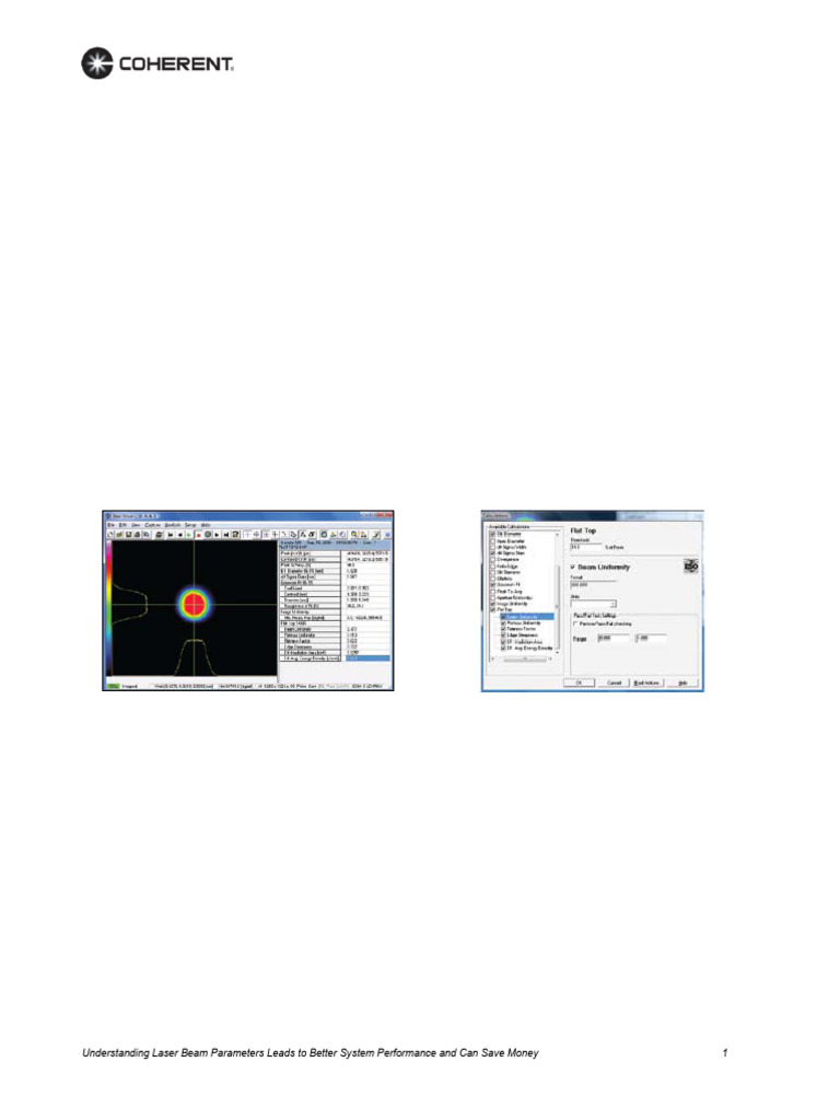 Optimize Laser Beam Parameters for Savings | PDF | Laser | Optics