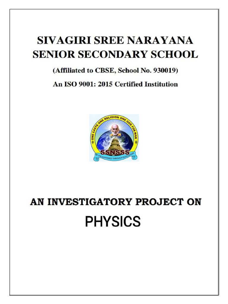 Physics Project Arjun | PDF | Refraction | Refractive Index