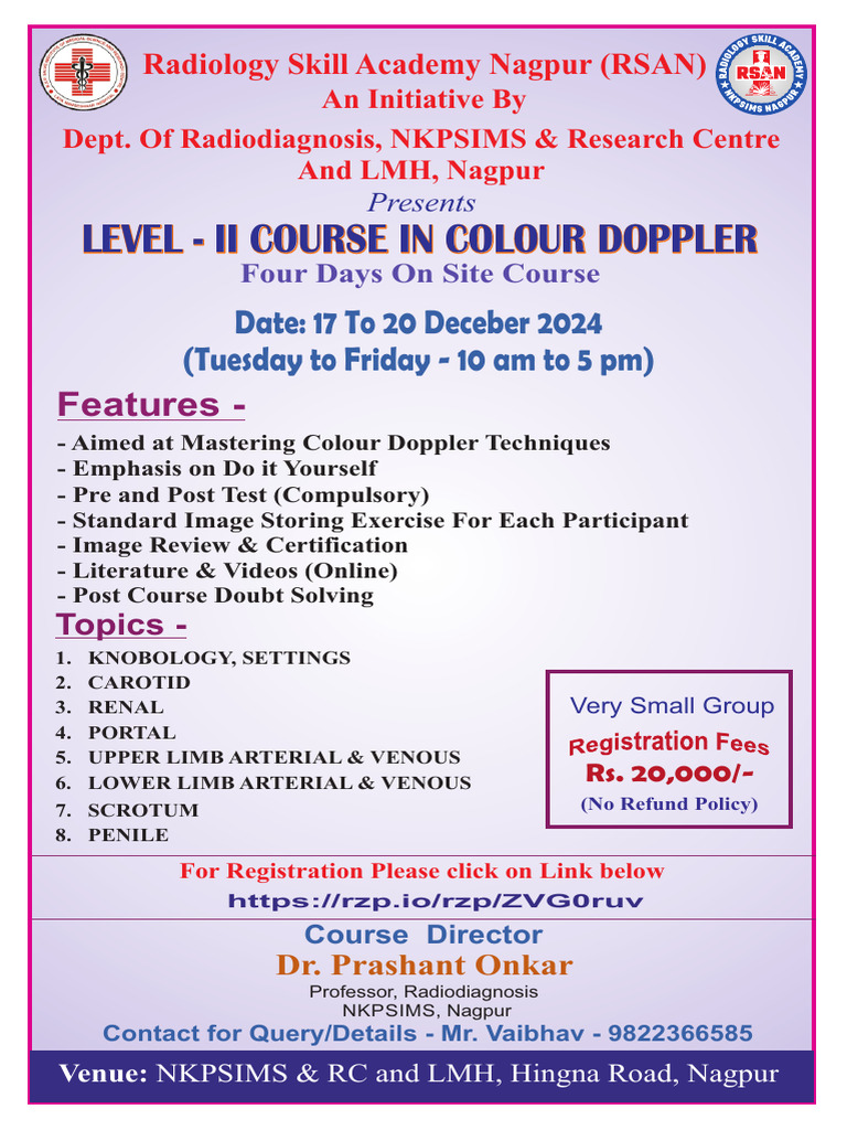 Level-Iicolour Doppler Course-Dec24 - 241115 - 105506 | PDF