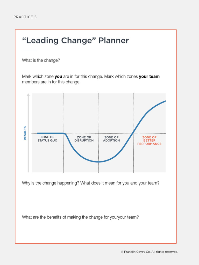 Leading Change: A Planner Guide | PDF