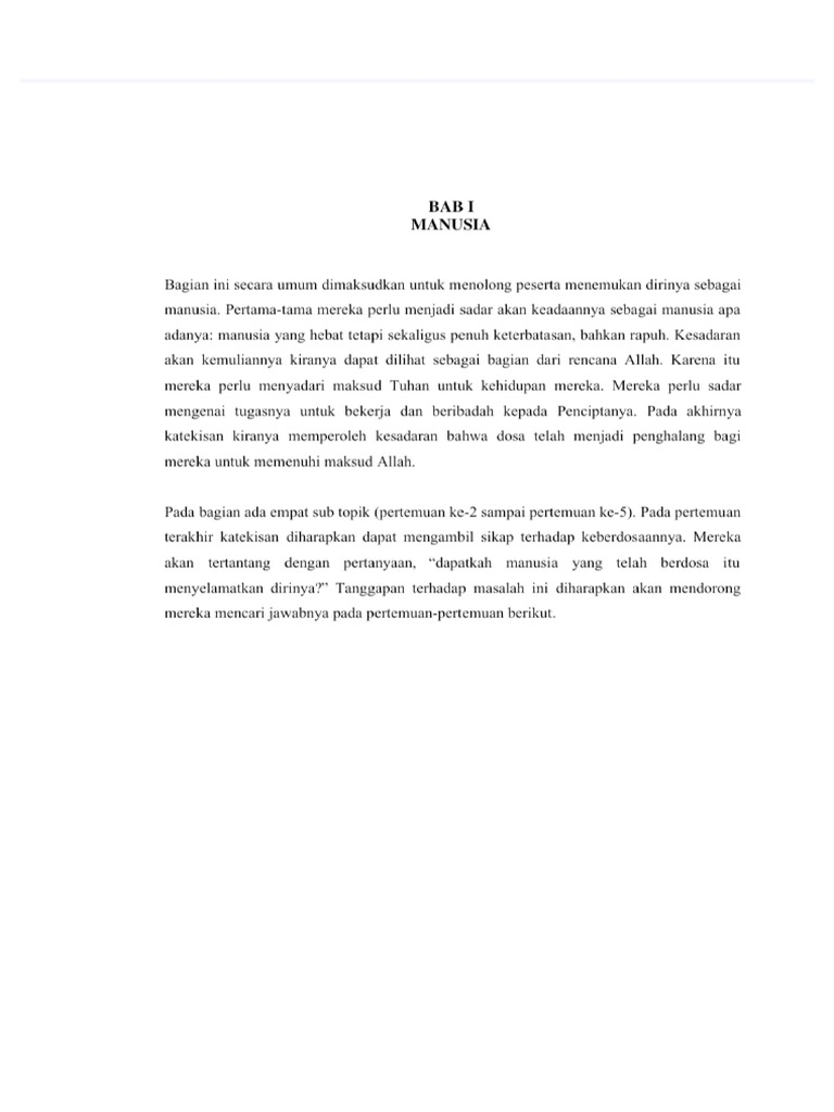 Materi KATEKISASI | PDF