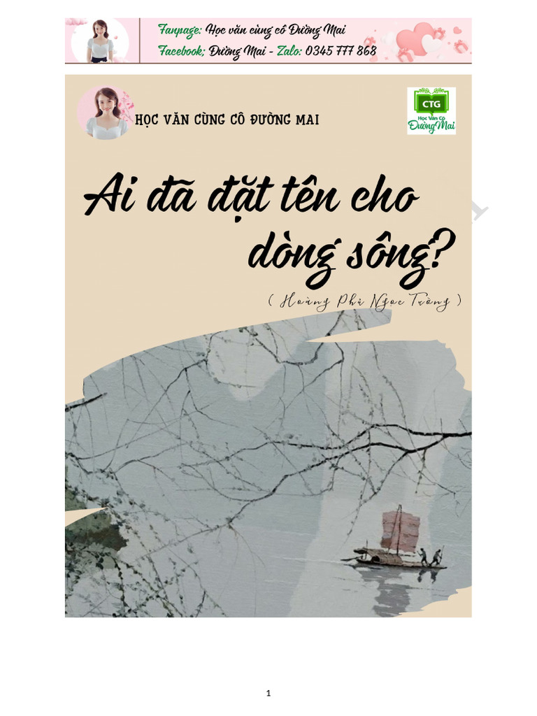 ĐỀ TỔNG ÔN AI ĐÃ ĐẶT TÊN CHO DÒNG SÔNG - HPNT | PDF