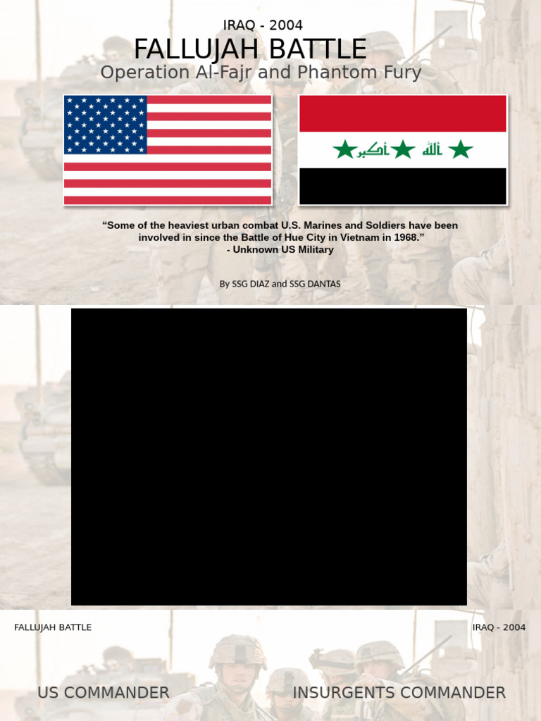 Briefing Fallujah | PDF | Warfare | Military Of Iraq