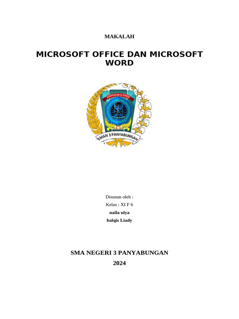 MICROSOFT WORD DAN OFFICE | PDF