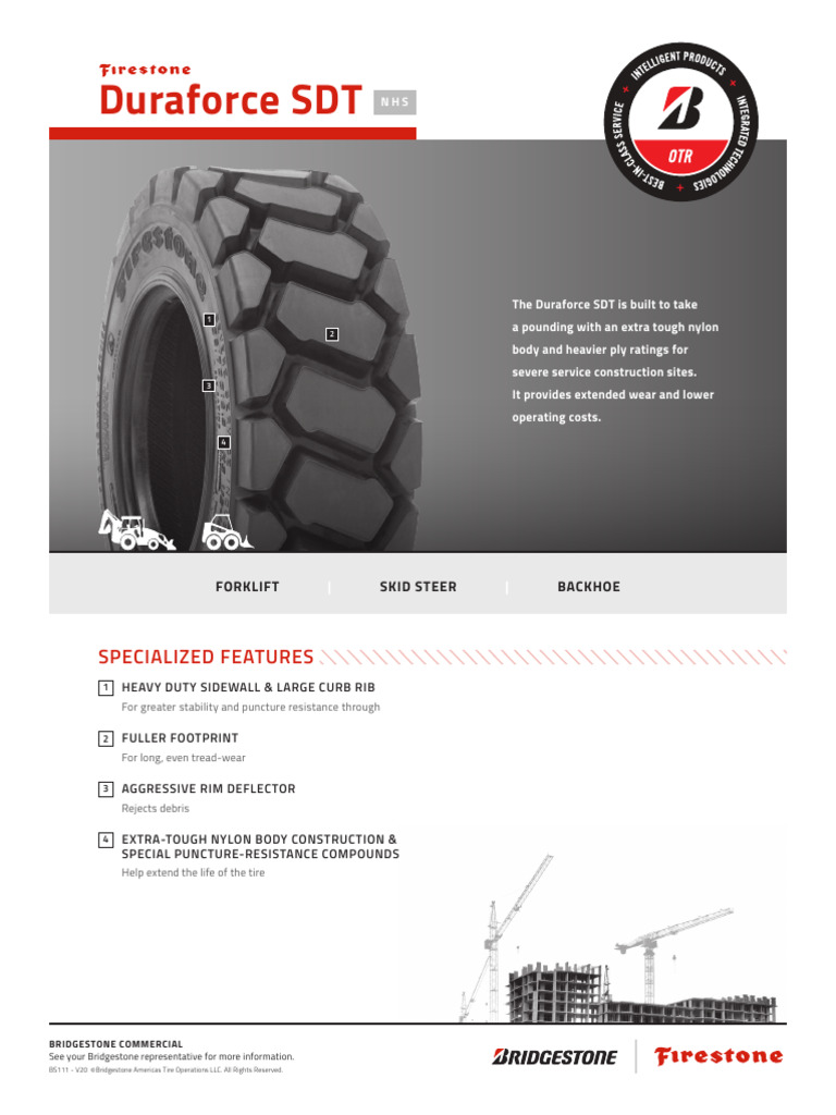 Duraforce SDT Construction | PDF | Tire | Vehicle Technology