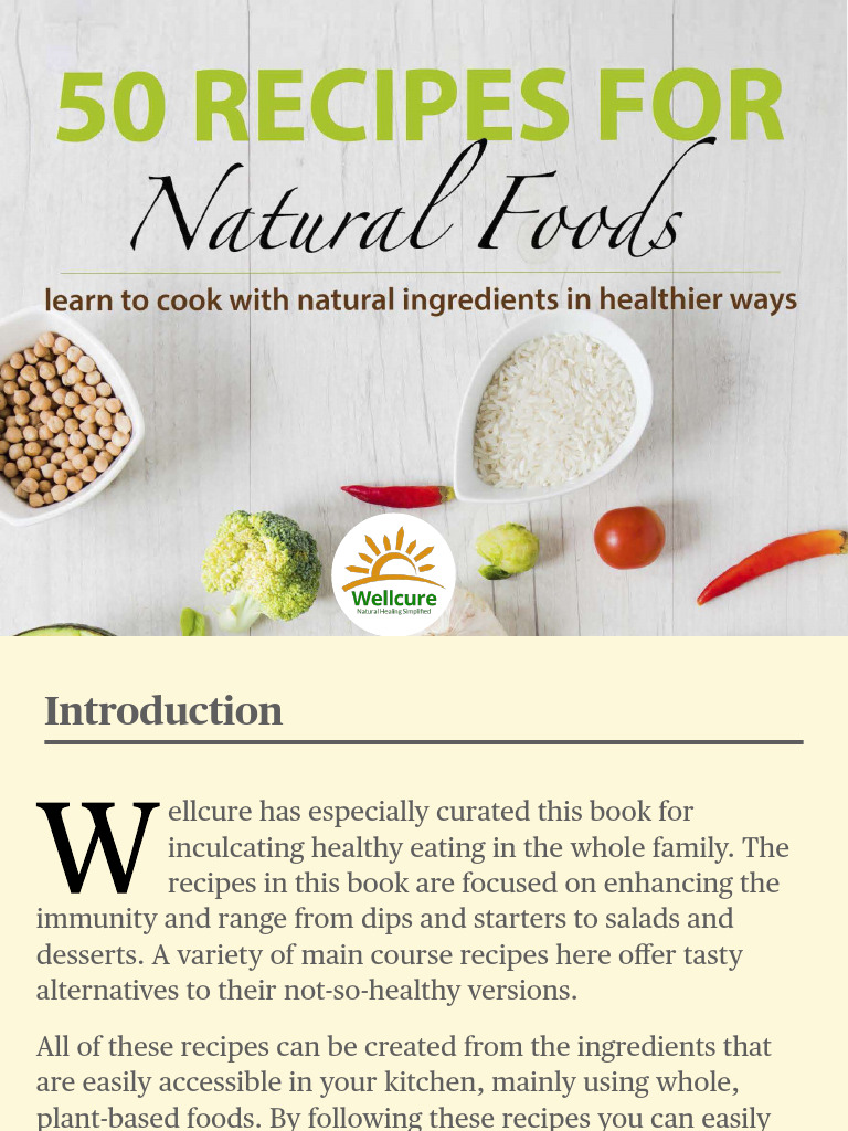 50 Natural Foods Recipe Ebook | PDF | Coriander | Chutney