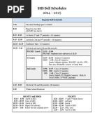 BHS 2024-2025 Bell Schedule FINAL | PDF