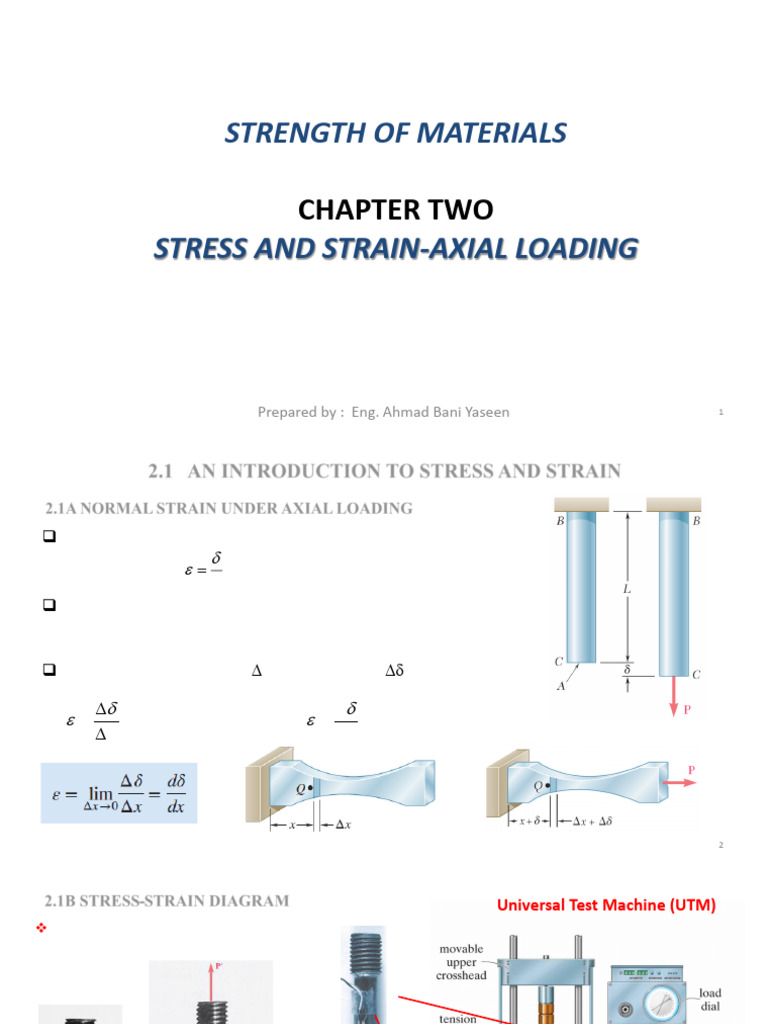Chapter Two | PDF | Deformation (Engineering) | Strength Of Materials