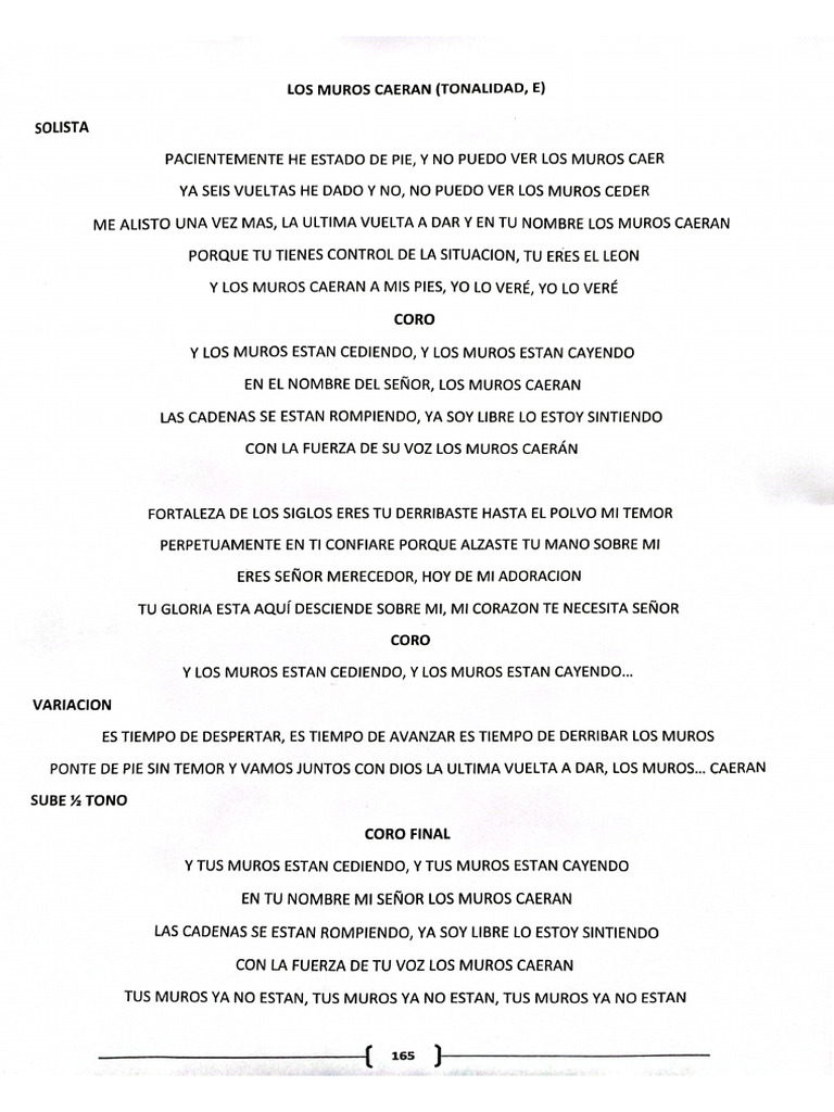 Los Muros Caeran | PDF