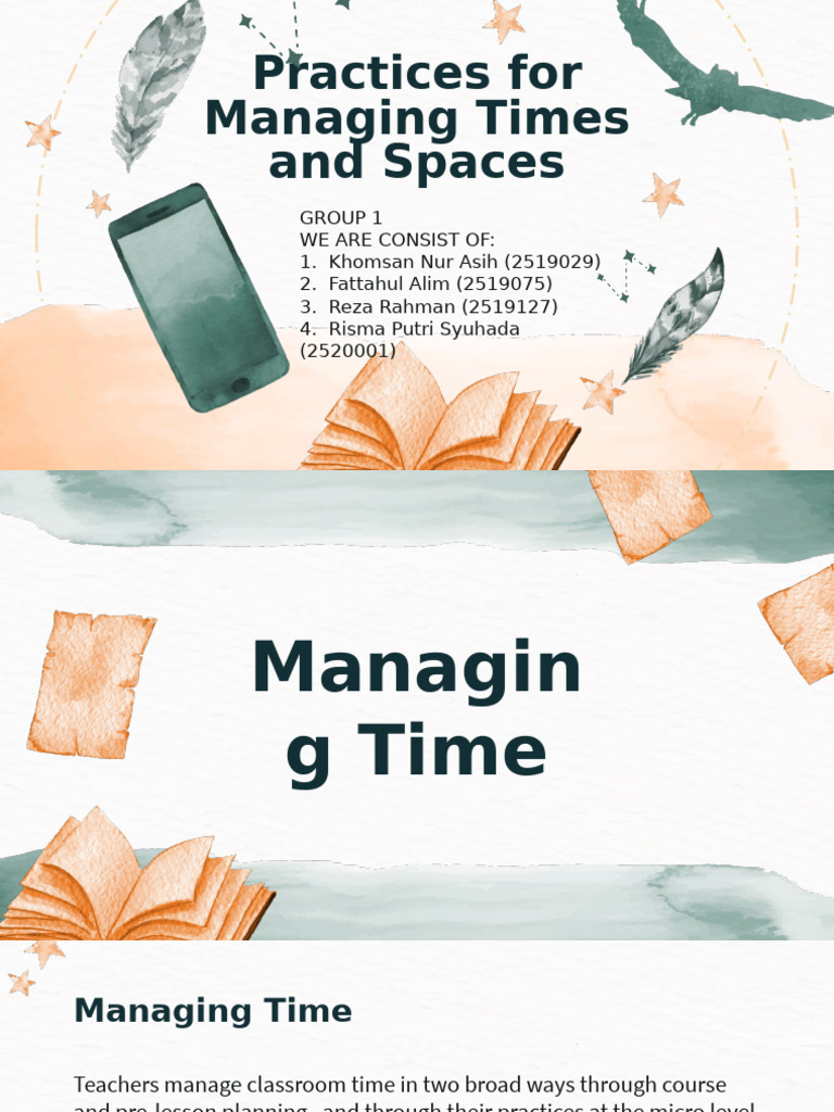 Classroom Time and Space Management | PDF | Teachers | Classroom