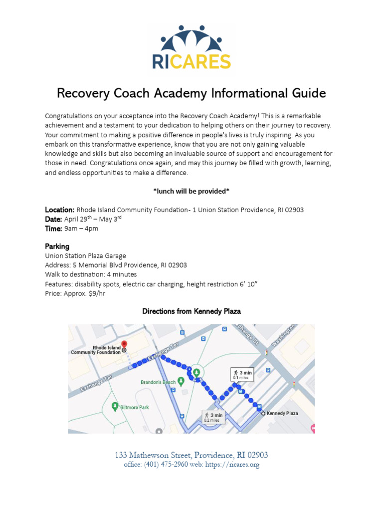 Recovery Coach Academy Informational Guide | PDF | Social Science ...