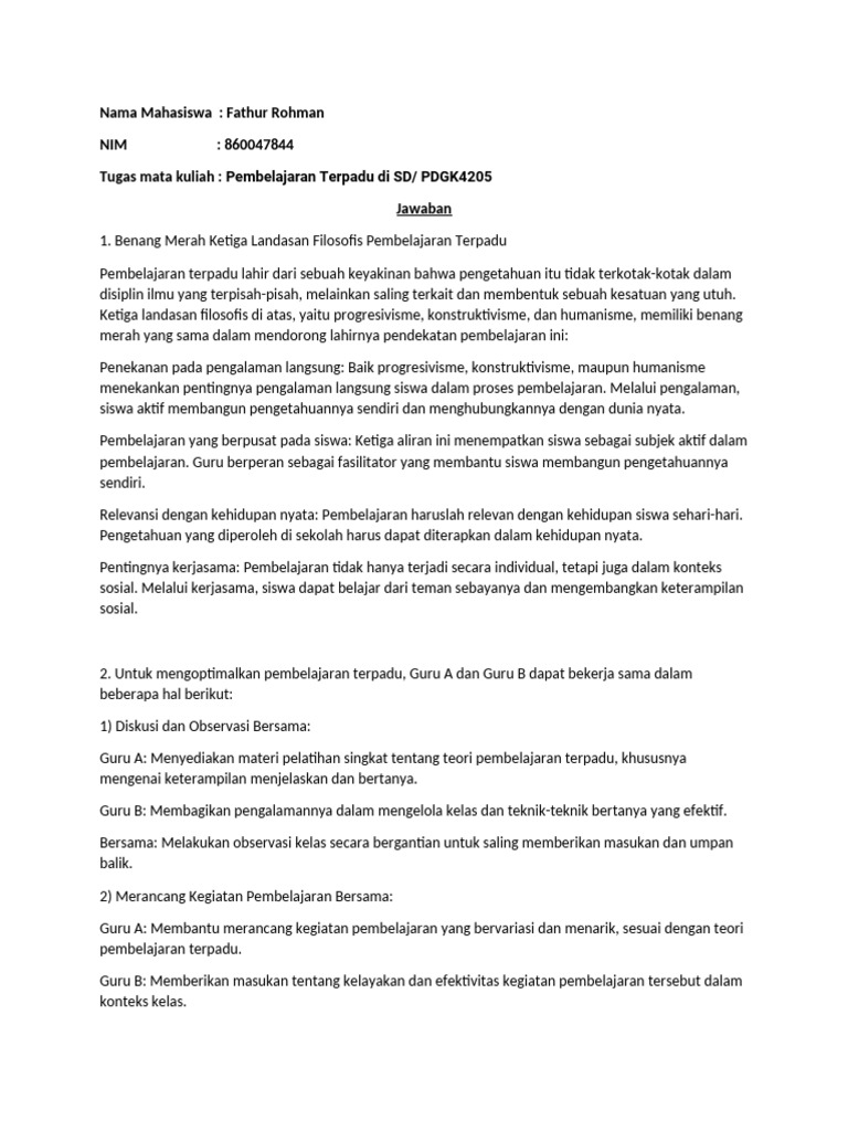 Jawaban Fathur Uji Kompetensi | PDF