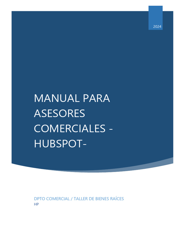 Manual Hubspot | PDF | Hipervínculo | Telefonía móvil