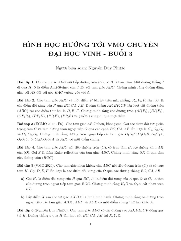 Huong Toi VMO Chuyen DH Vinh 3 | PDF