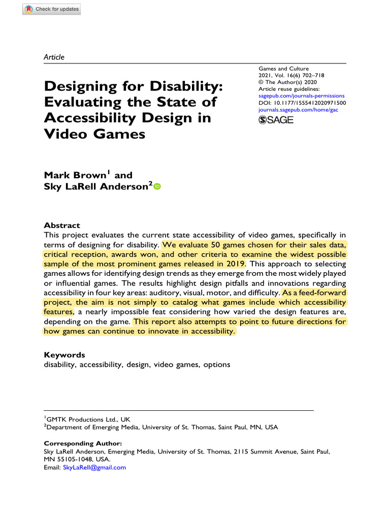 Designing For Disability | PDF | Accessibility | Disability