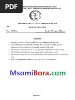 Basic Mathematics f4 Mock, 2025 | PDF