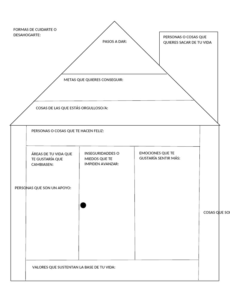 Ejercicio Reflexivo de La Casa | PDF