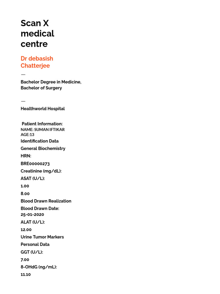 Blood Cancer Diagnosis Report 2020 | PDF
