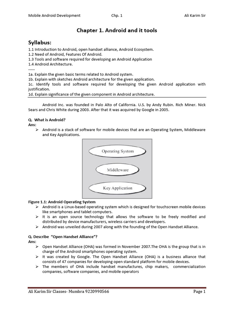 Android Development Essentials | PDF | Android (Operating System) | Java (Programming Language)