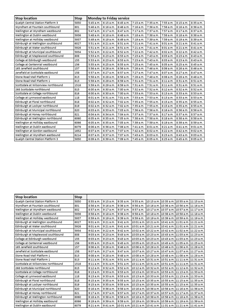 Transit Route 8 | PDF | Bus Transport