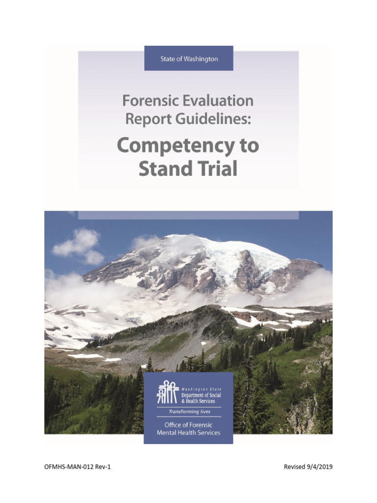 Competency To Stand Trial Example Reports | PDF | Competence (Law ...