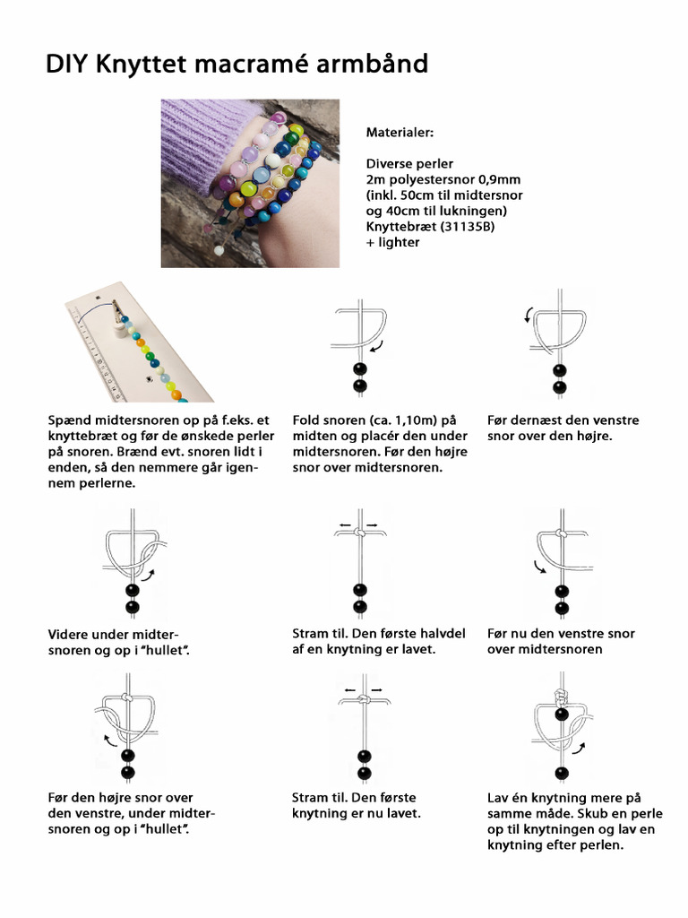 Knytte Vejledning | PDF