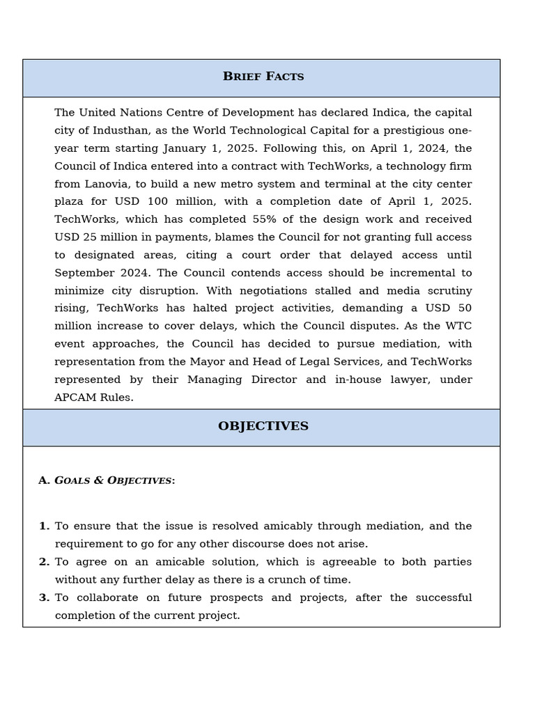 Mediation Plan Without Strategy | PDF | Mediation | Damages