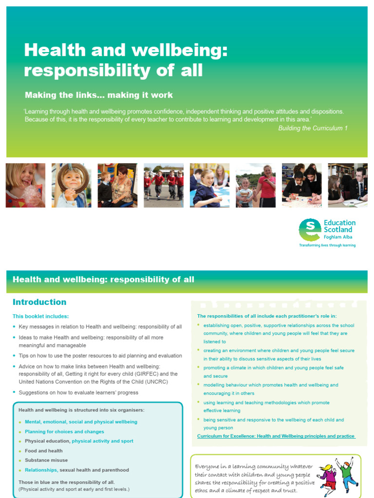 Health and Wellbeing in Education | PDF | Learning | Well Being