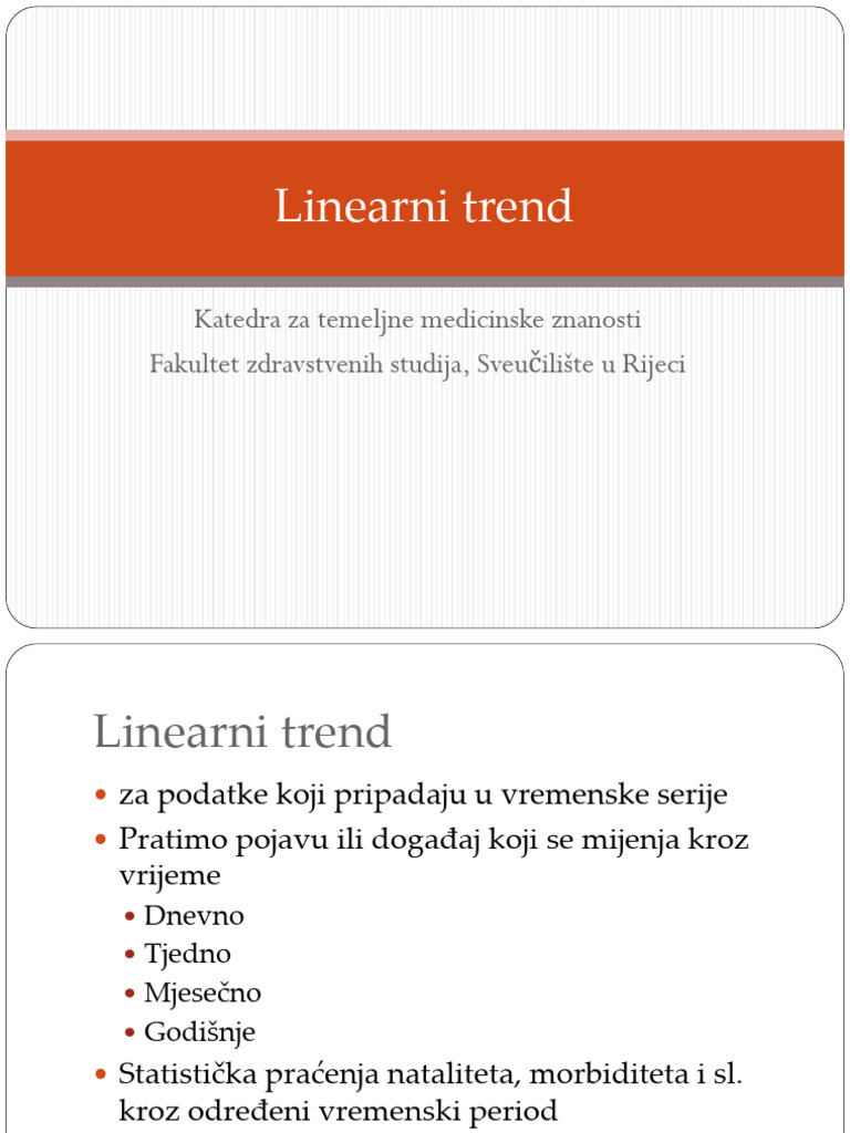 Linearni Trend | PDF