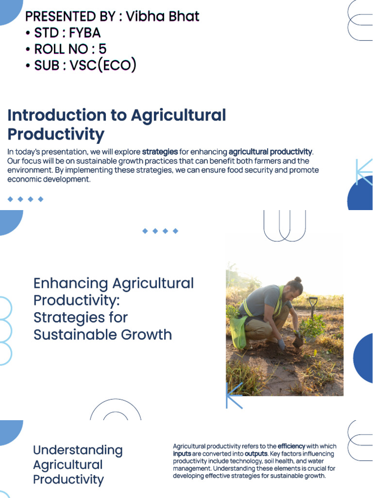 Slidesgo Enhancing Agricultural Productivity Strategies For Sustainable ...