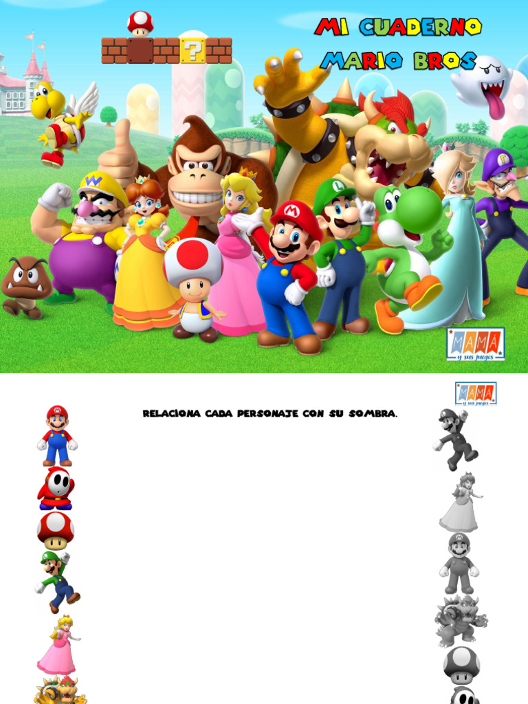 Actividades educativas de Mario Bros | PDF
