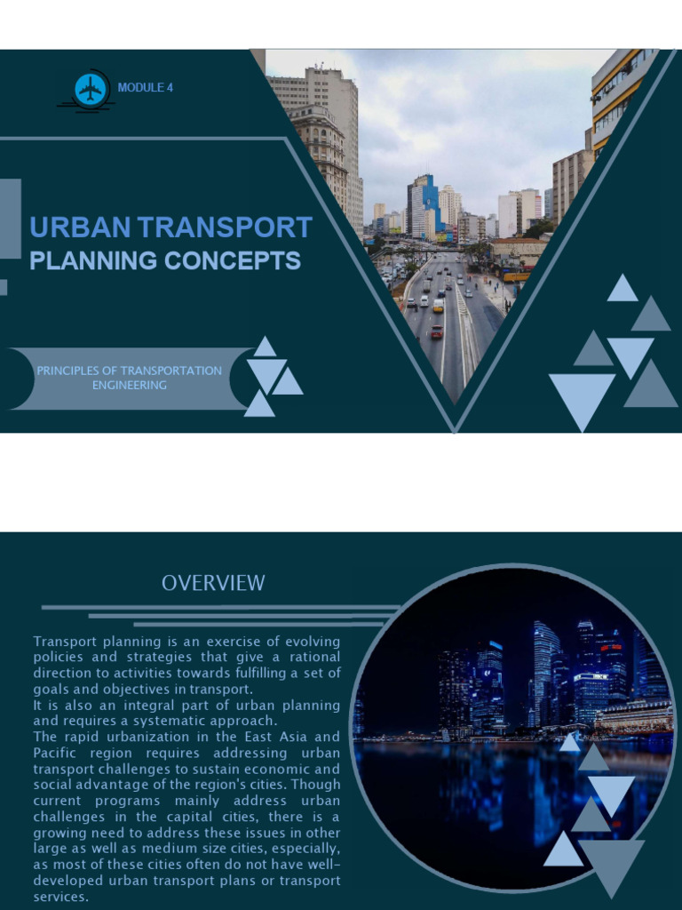 Urban Transport Planning Guide | PDF | Transport | Urbanization