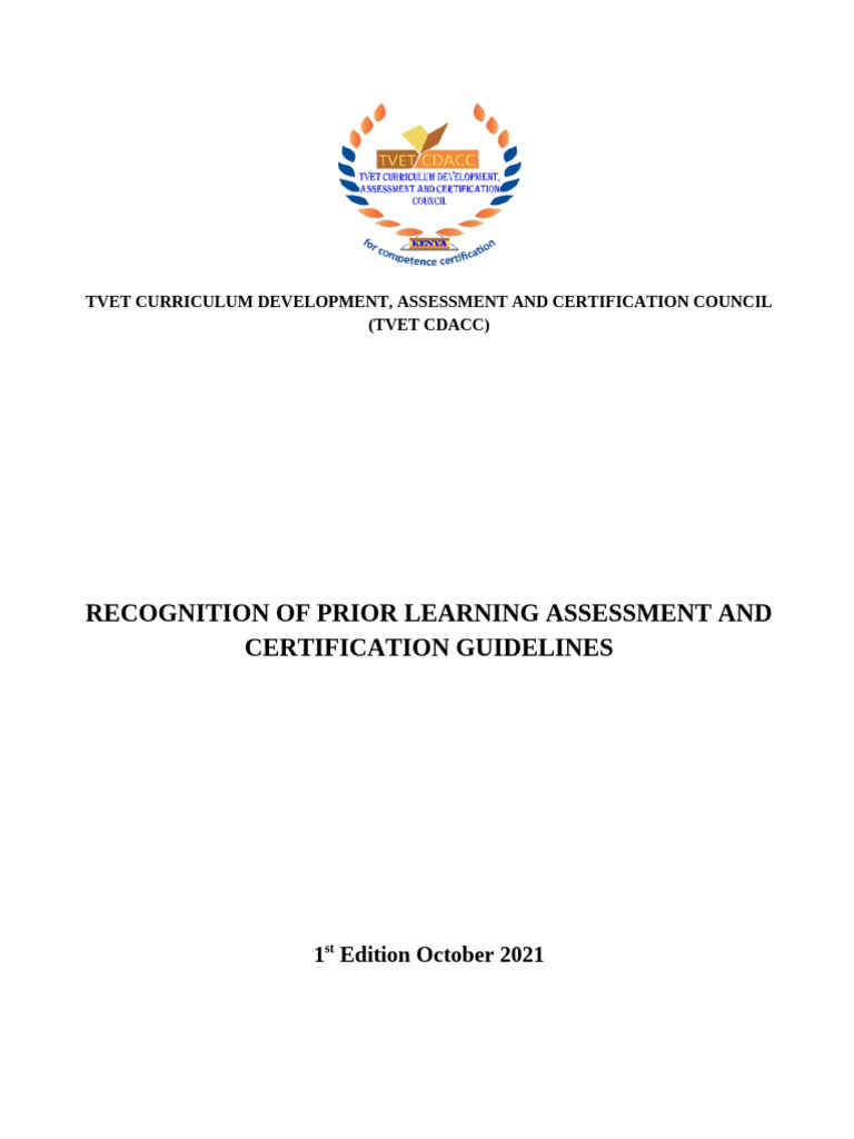 RPL Assessment Certification Framework Final | PDF