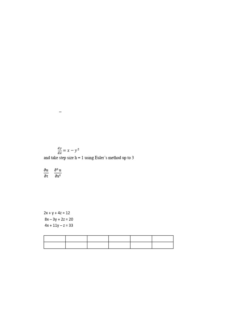TE MECH SEM-5 Computational Methods | PDF | Applied Mathematics | Algorithms
