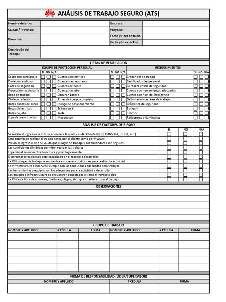Ats Formato Huawei 2023 | PDF
