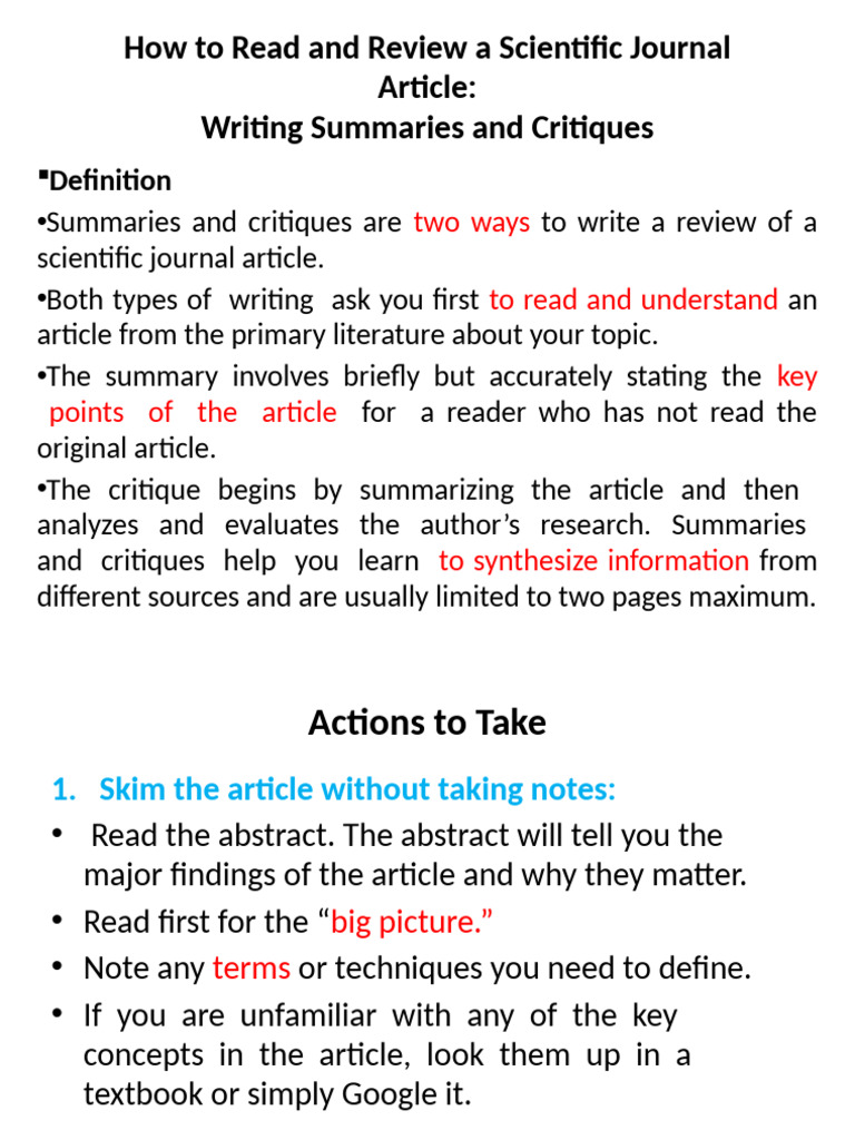 Article Review | PDF | Scientific Method | Human Communication