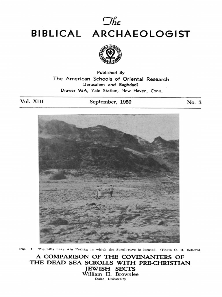 American Schools of Oriental Research The Biblical Archaeologist - Vol ...