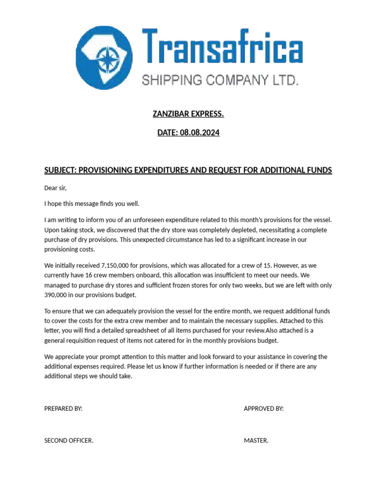 General Deck Requisition | PDF