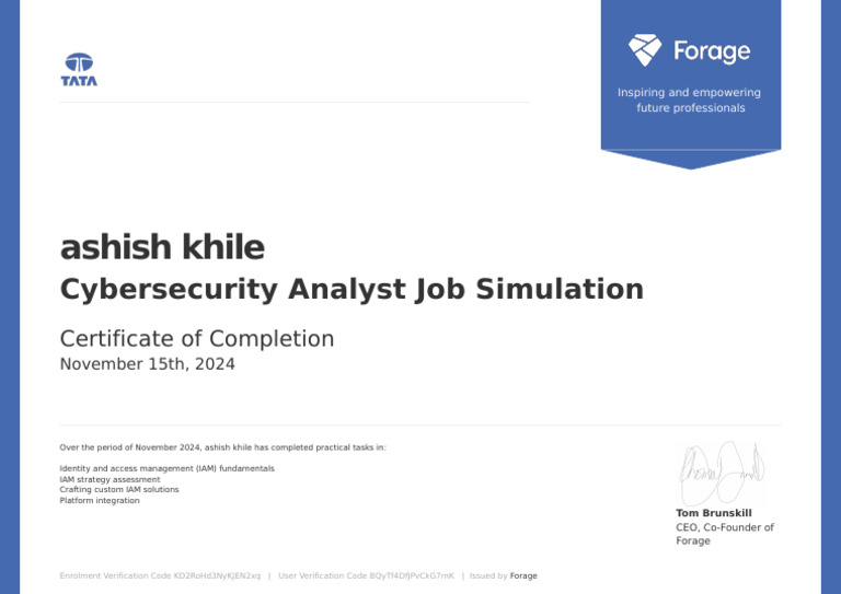 Cybersecurity IAM Skills Certification | PDF