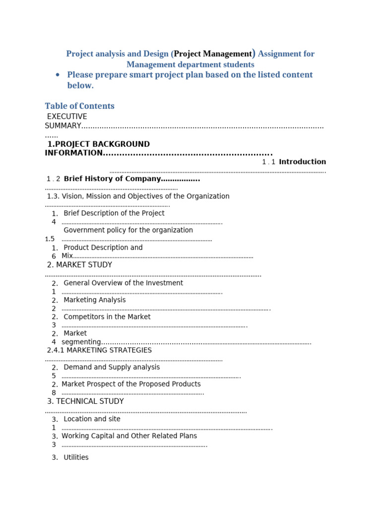 PROJECT Analysis and Design Assignment | PDF | Net Present Value | Business Economics