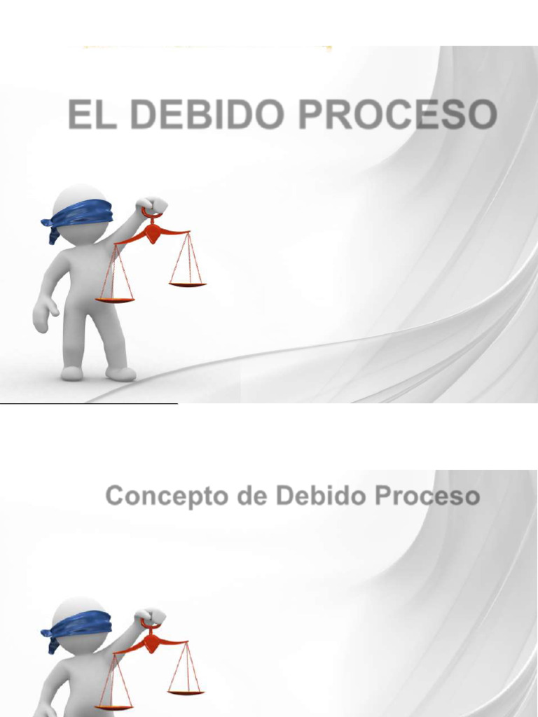 El Debido Proceso | PDF | Debido al proceso | Sentencia (ley)