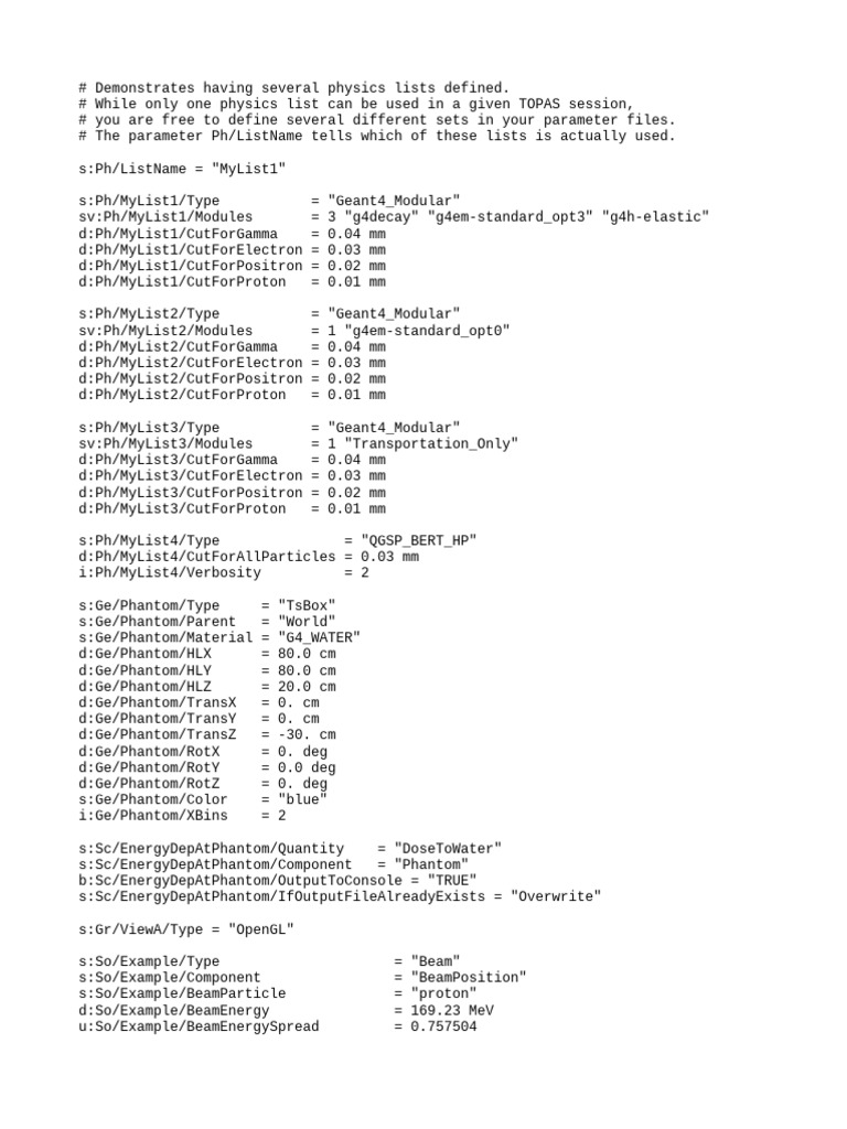 Physics Setting | PDF
