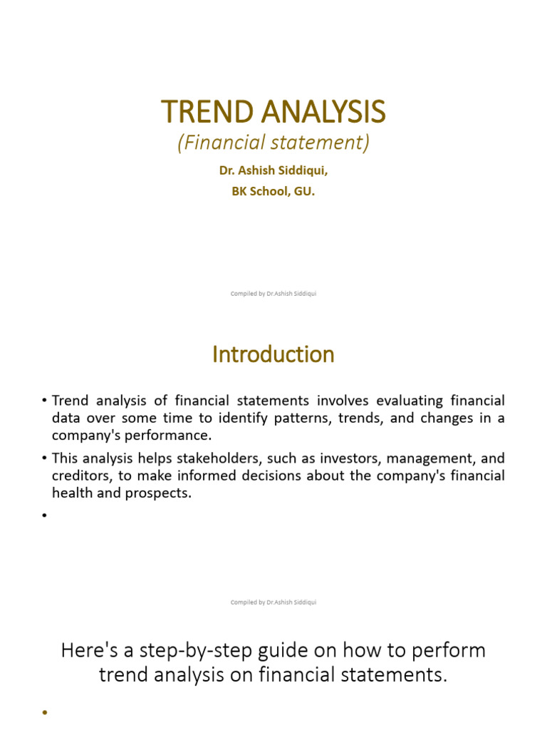 Trend Analysis | PDF | Financial Statement | Financial Statement Analysis