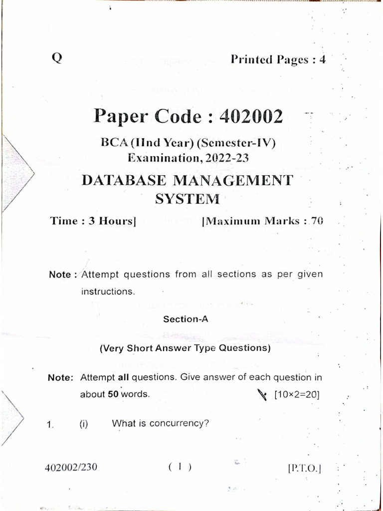 DBMS 2023 | PDF