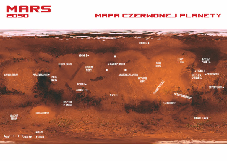 Mars 2050 Mapa Kolor | PDF