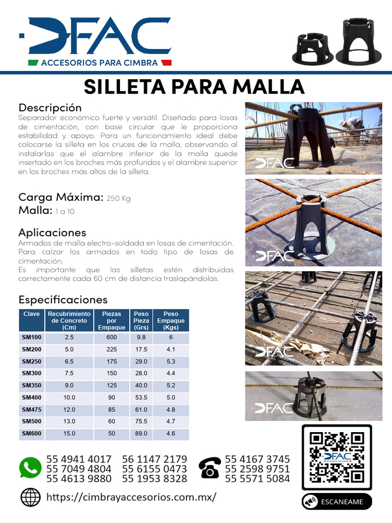 Ficha Técnica - Silleta para Malla | PDF | Tecnología