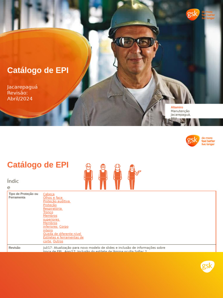 Catálogo de EPI Ferramentas e Equipamentos GSK | PDF