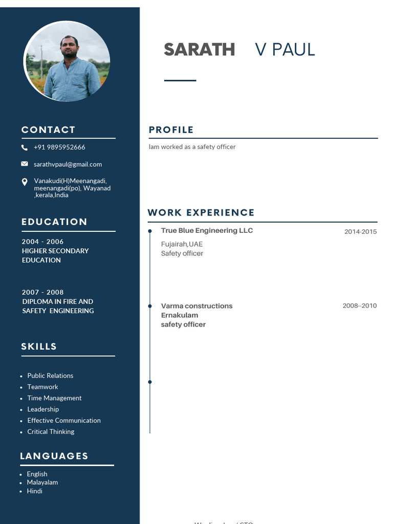 Blue Simple Professional CV Resume - 20240501 - 152058 - 0000 | PDF